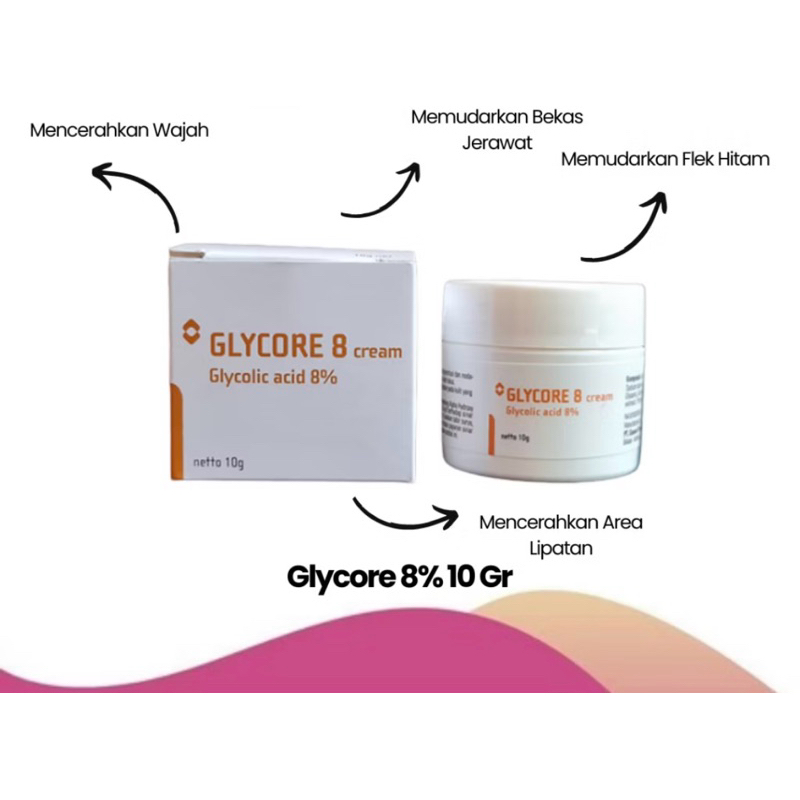 Jual GLYCORE 8% Cream Membantu Menyamarkan Noda Hitam Pada Wajah ( 10 ...