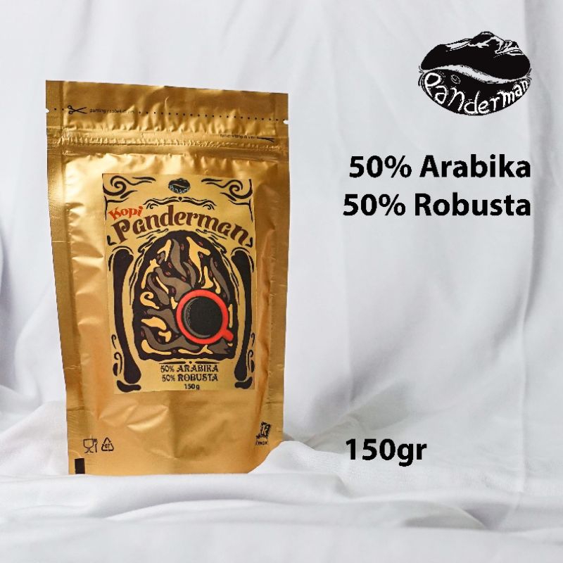 Jual Kopi Arabika Robusta 150gr | Kopi Panderman Arabika Robusta Bubuk ...