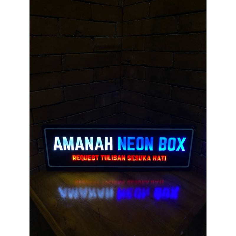 Jual LAMPU SIGN /LAMPU NEON BOX MINI /LAMPU NAMA TOKO/LAMPU NAMA USAHA ...