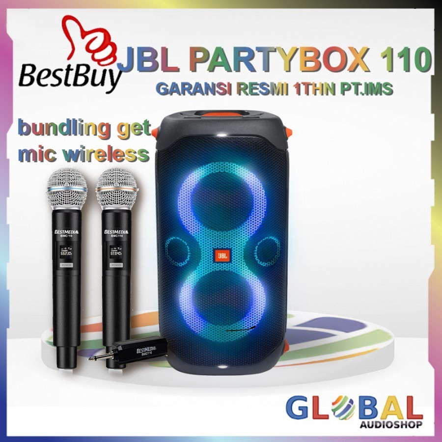 Jual JBL PARTYBOX 110 KARAOKE PARTY BOX GARANSI RESMI PB110 | Shopee ...