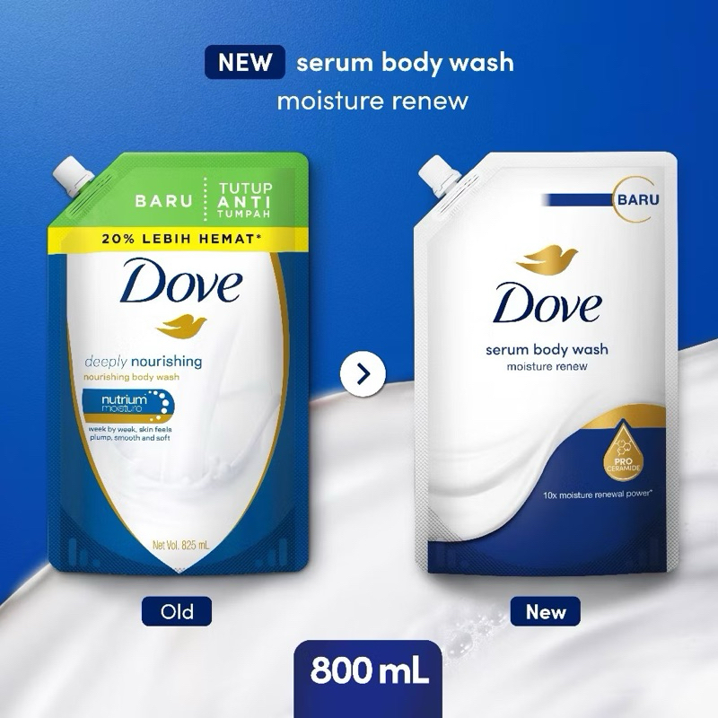 Jual dove deeply nourishing body wash 800 (refill) | Shopee Indonesia