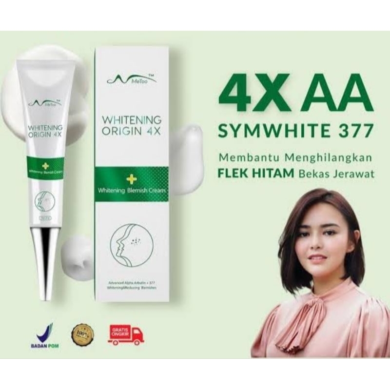 Jual Metoo whitening 4x Origin Blemish Cream 20g | Shopee Indonesia