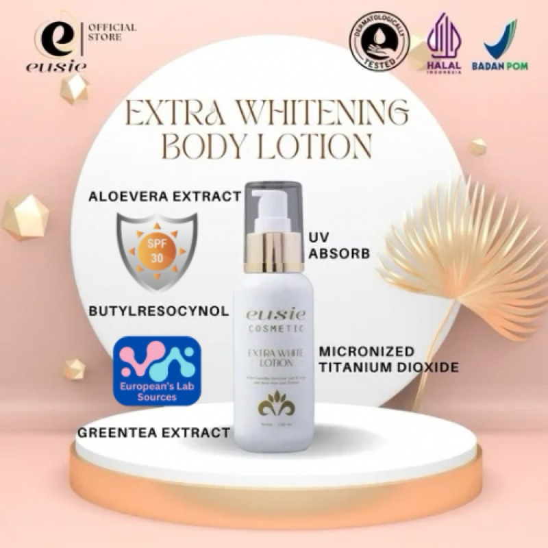Jual Eusie Extra Whitening Body Lotion and Body Serum Expert with SPF30 ...