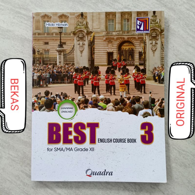 Jual Buku Best English Course Book Bahasa Inggris Kelas 12 XII 3 III SMA MA Penerbit Quadra ...