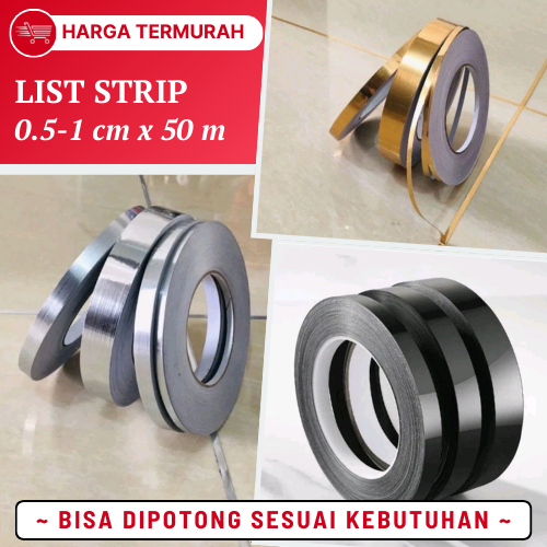 Jual Stiker List Plat Strip Dinding Stiker Plat Gold Stiker Plat Strip ...