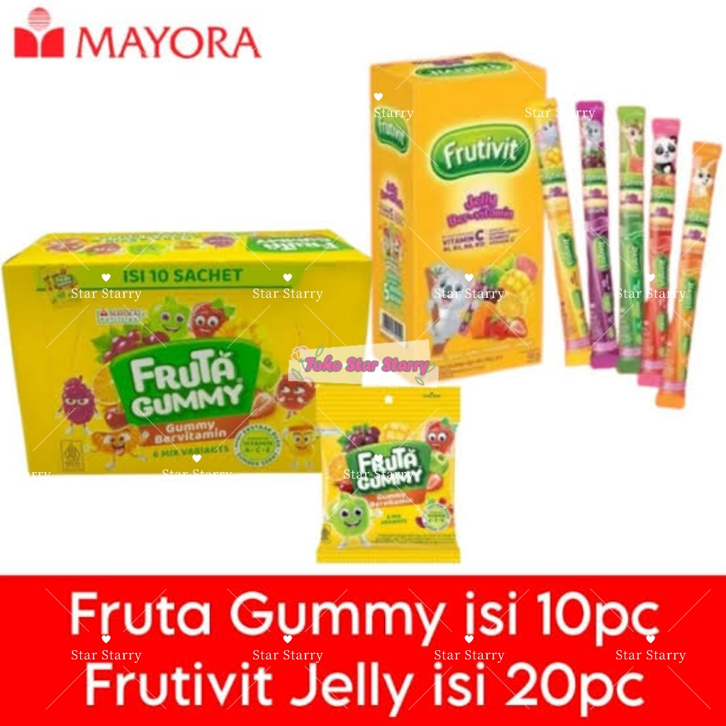 Jual [Per Pack] FRUTA GUMMY 25 GRAM / FRUTIVIT 20 GRAM - FRUTA GUMMY ...