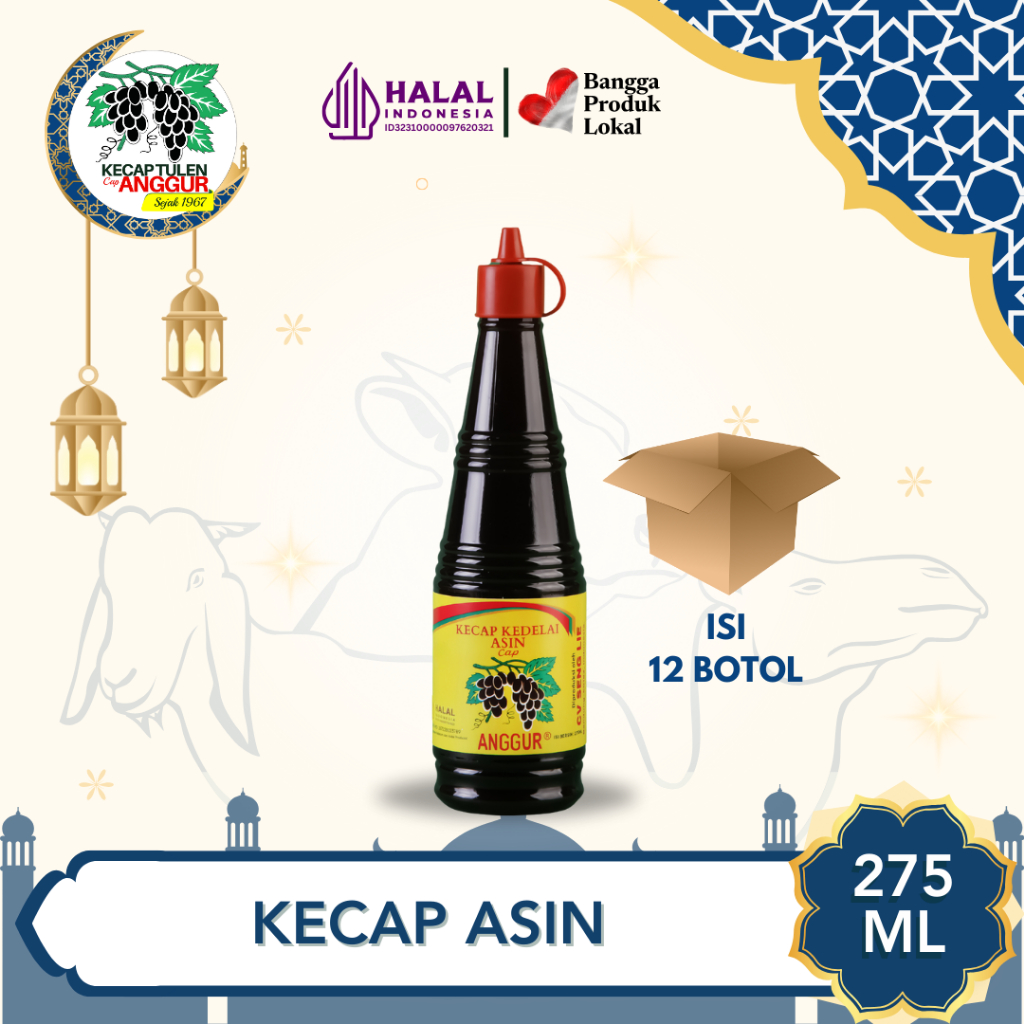 Jual Cap Anggur Kecap Asin PET 275ml (PET) - 12 botol | Shopee Indonesia