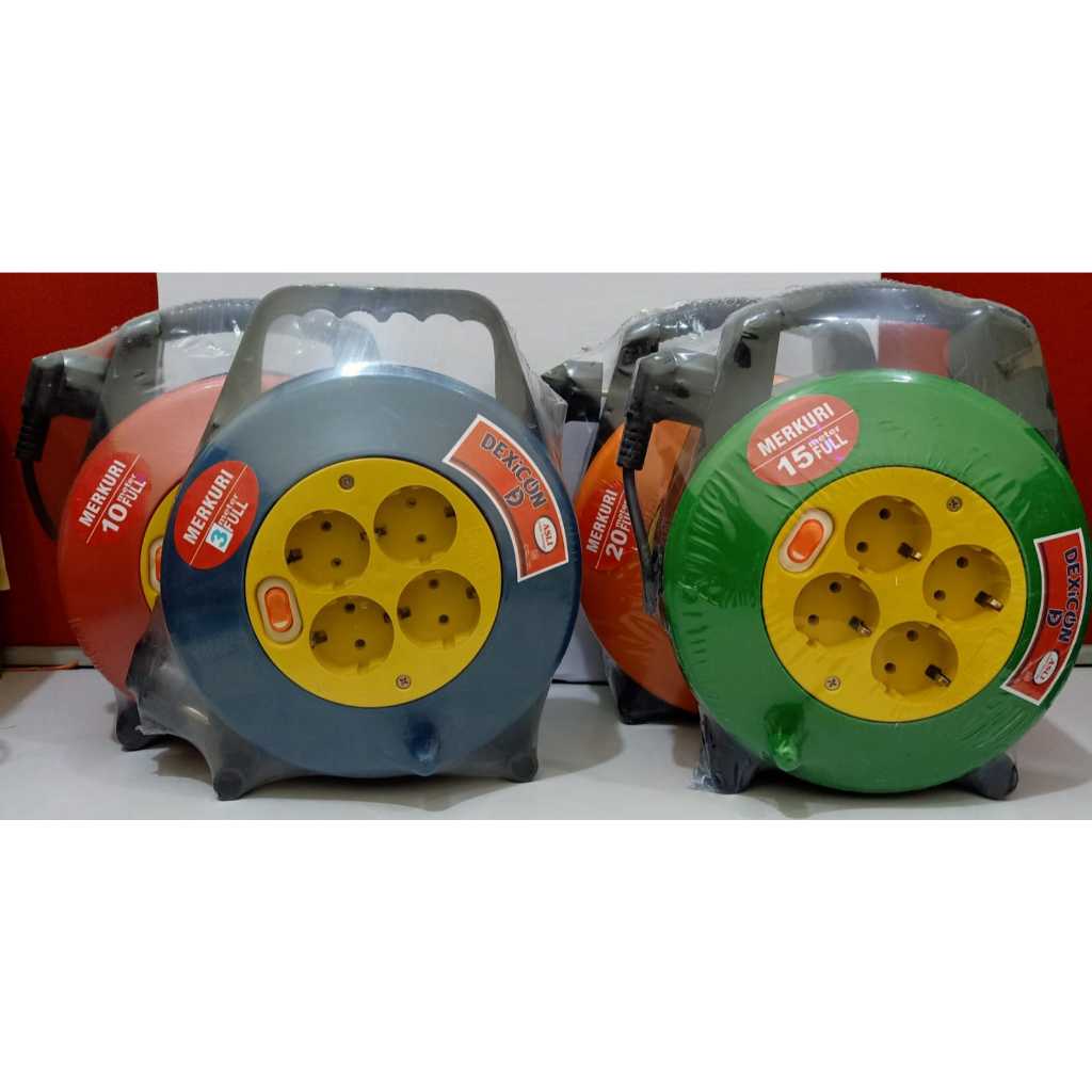 Jual Kabel Box CAHAYA/DEXICON Kabel Roll 3M-20M Stop Kontak/Colokan ...