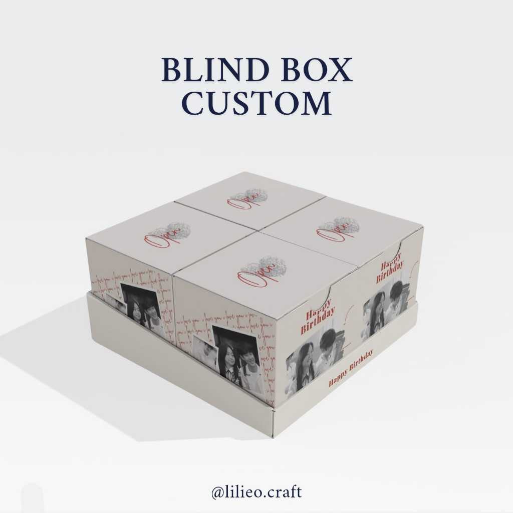 Jual Custom Blind Box + Display | Kotak gift hadiah Ulang tahun ...