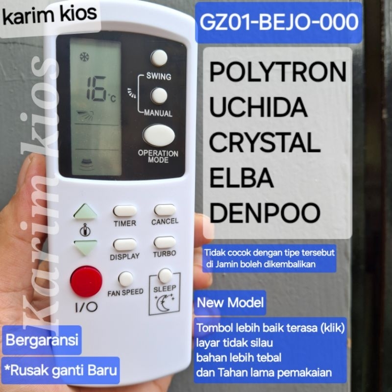 Jual Remote Remot Ac Polytron GZ01-BEJO-000 Bergaransi | Shopee Indonesia