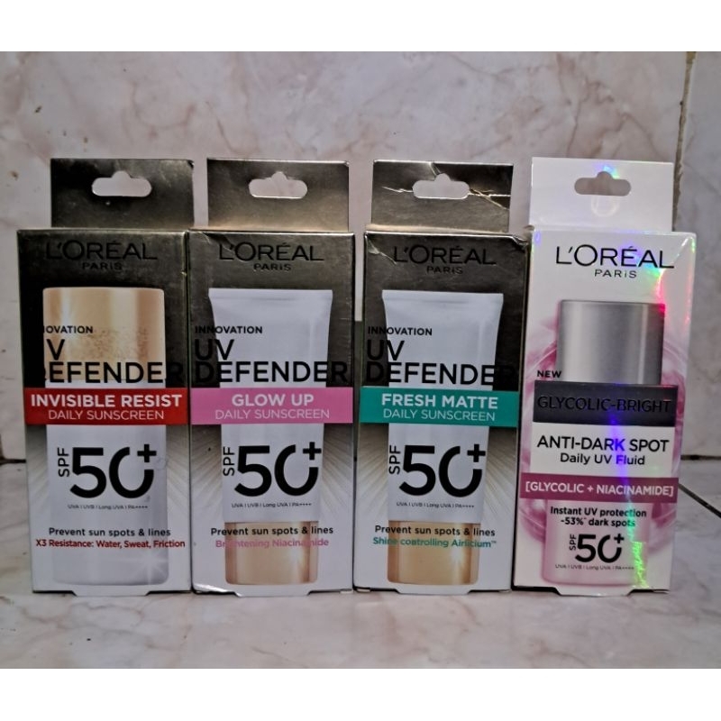 Jual Loreal Paris UV Defender Daily Sunscreen Fresh Matte/Invisible ...