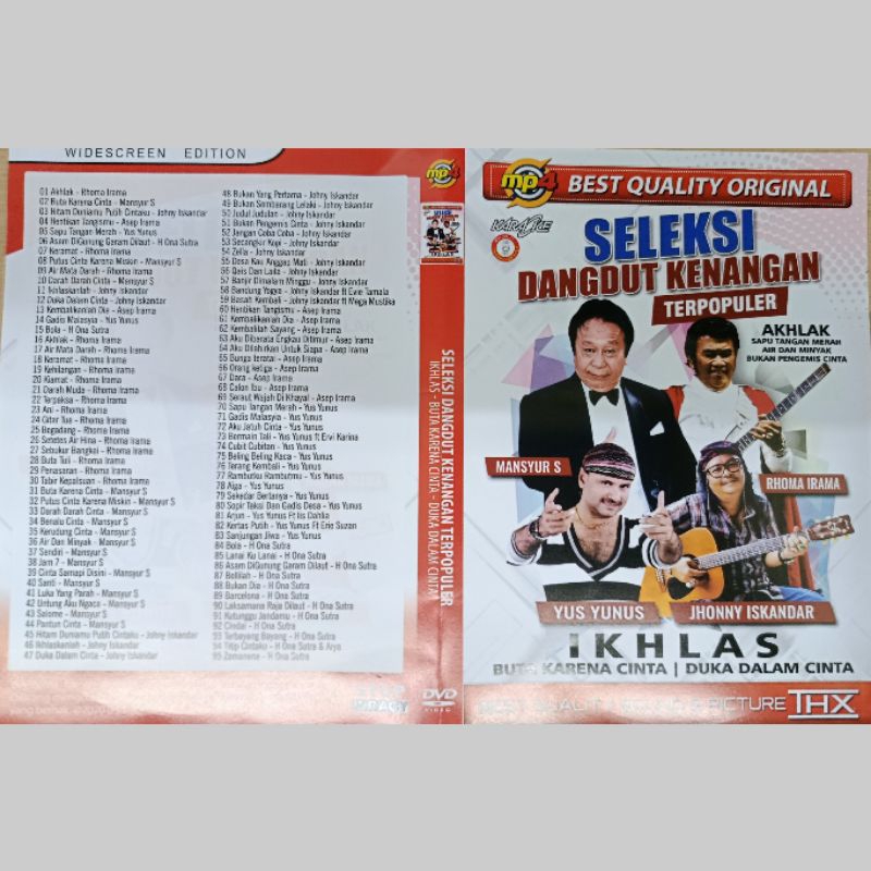 Jual Kaset Mp5 Video Lagu Seleksi Dangdut Kenangan Terpopuler | Shopee Indonesia