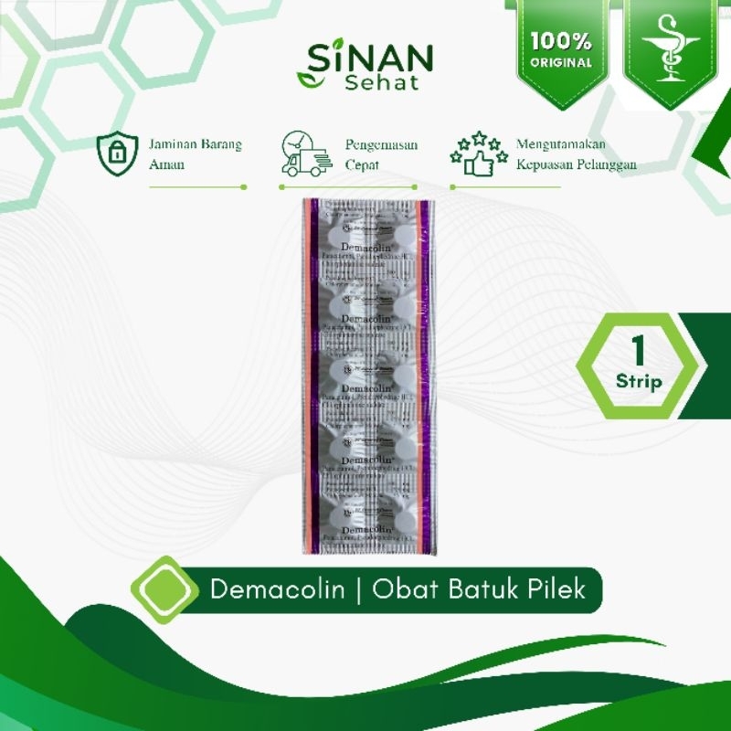 Jual Apotek Sinan Sehat | Demacolin Tablet Strip isi 10 Tablet - Obat ...