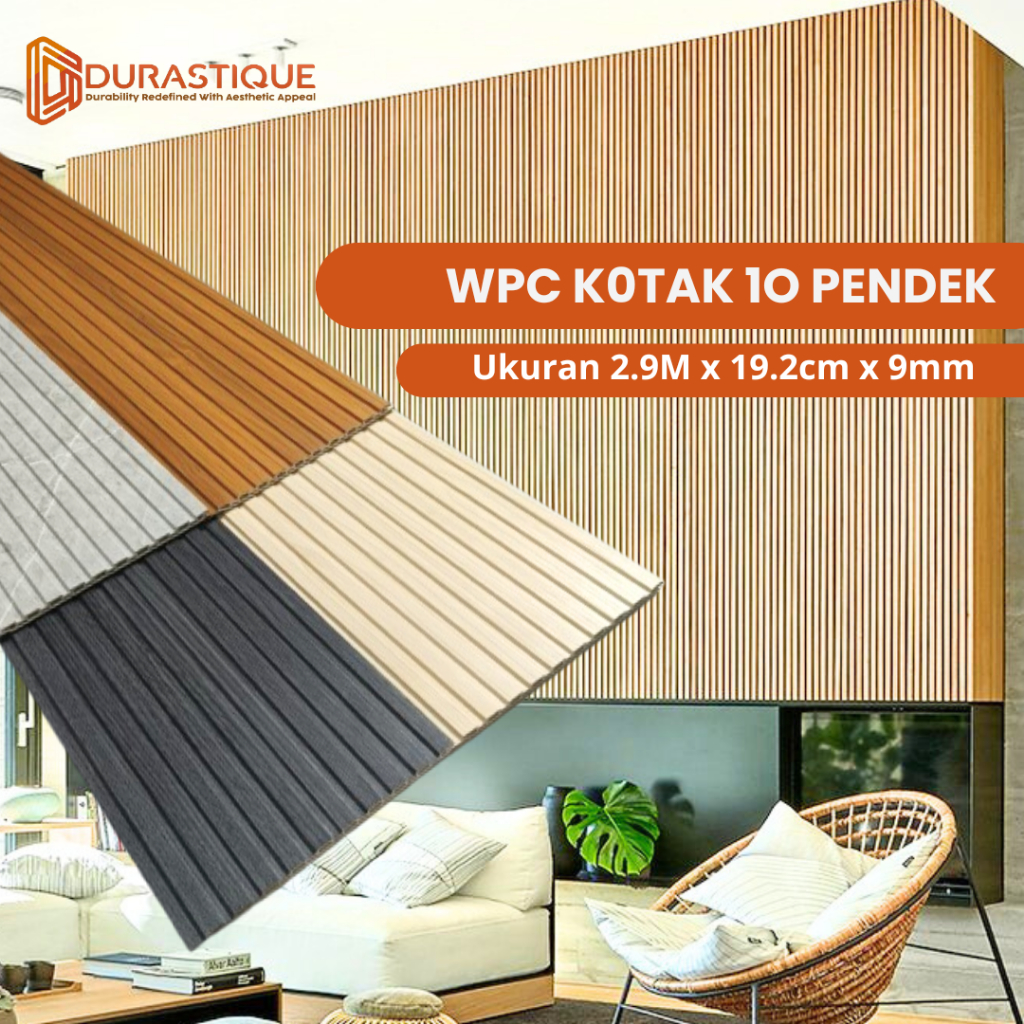 Jual Wood WPC Wall Panel Kotak Ukuran 2.9M X 19.2CM X 9MM | Shopee ...