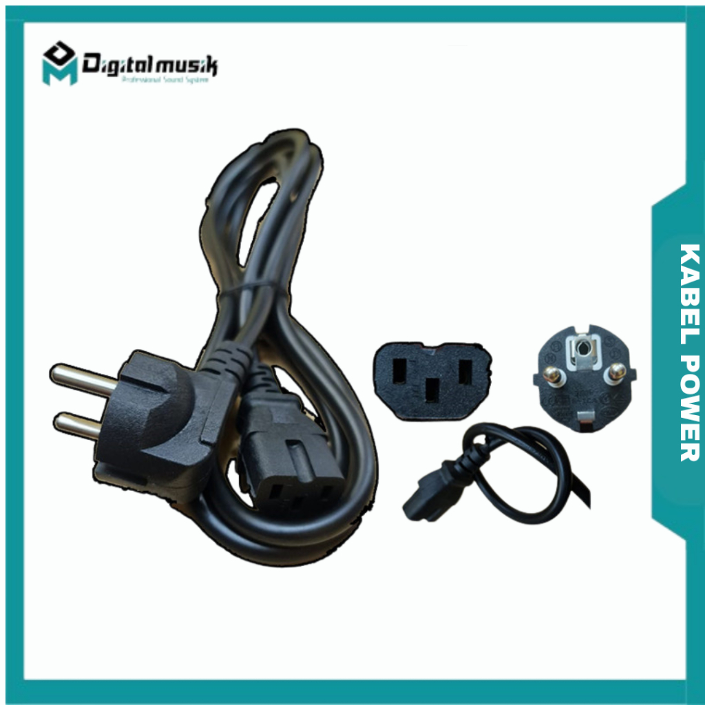 Jual DIGITAL MUSIK Kabel Power Listrik 1,8 Meter Kabel Power Audio, PC ...