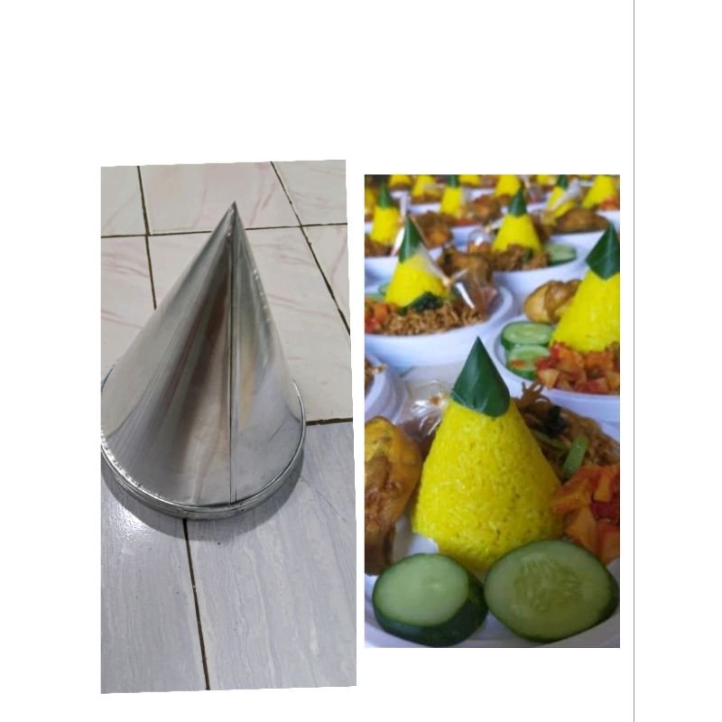 Jual tumpeng kerucut, cocok buat syukuran ulang tahun dan nasi kuning ...