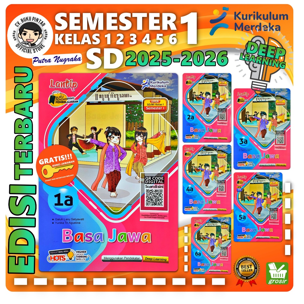 Jual BUKU LKS BAHASA JAWA SD KELAS 1 2 3 4 5 6 SEMESTER 1 2025-2026 KURIKULUM MERDEKA Deep ...