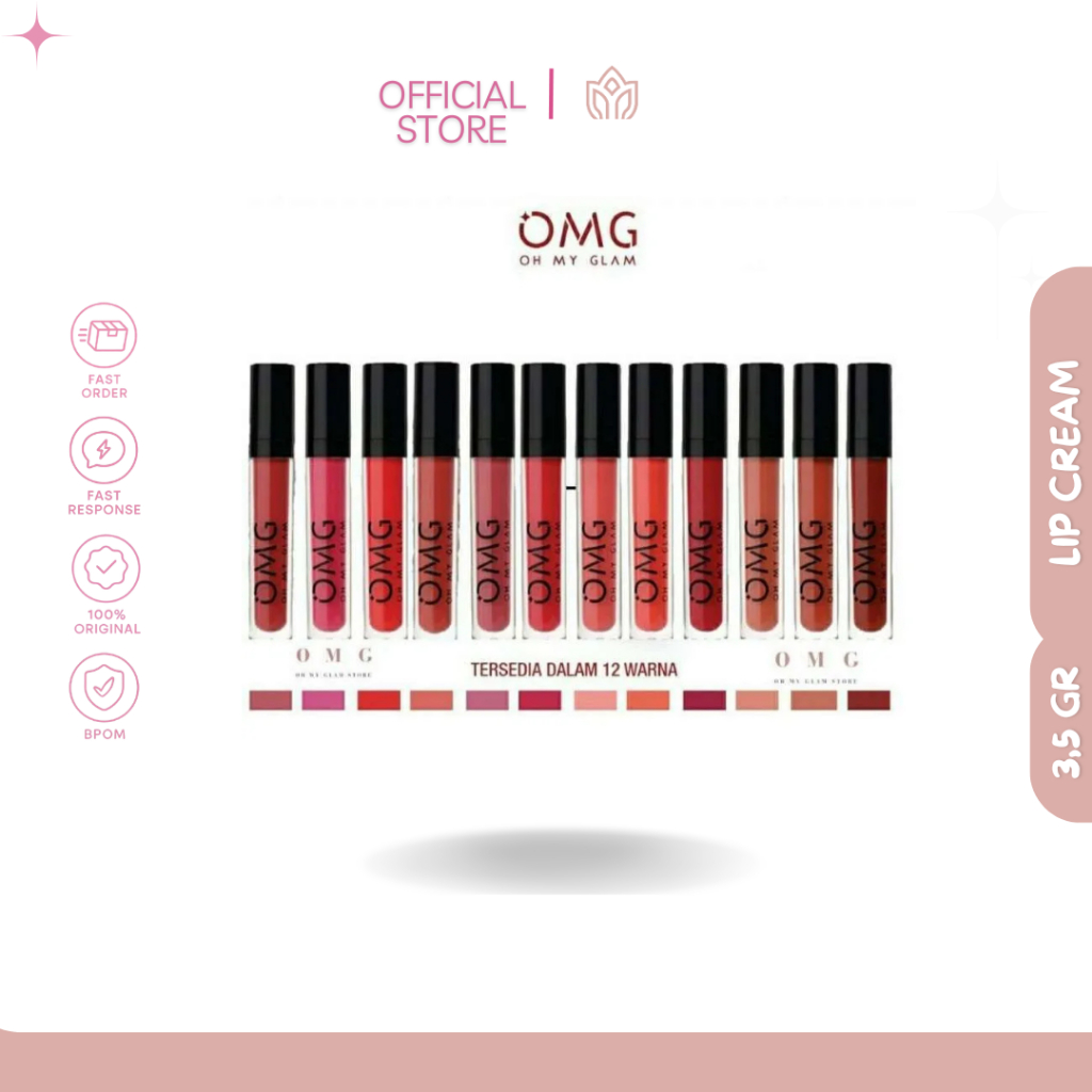 Jual OMG OH MY GLAM Matte Kiss Lip Cream 02 Juicy 3.5 g - Lip Cream ...