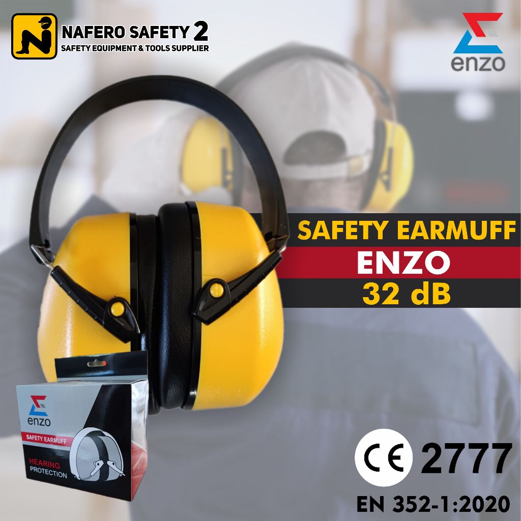 Jual Penutup Pelindung Telinga EarMuff ENZO Peredam Suara ENZO 32DB ...