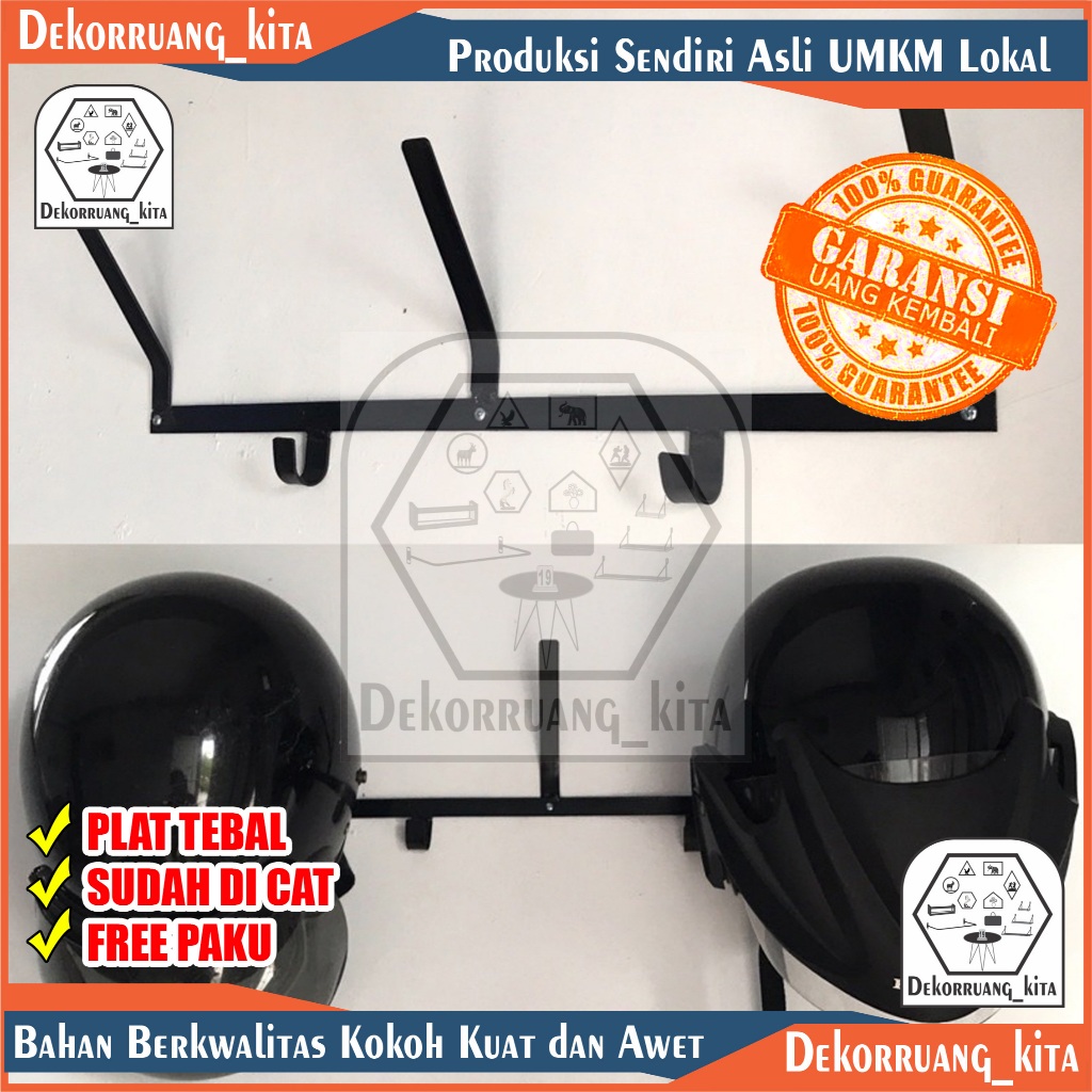 Jual Rak helm | Gantungan Helm | Gantungan Dinding Helm | Rak Helm ...