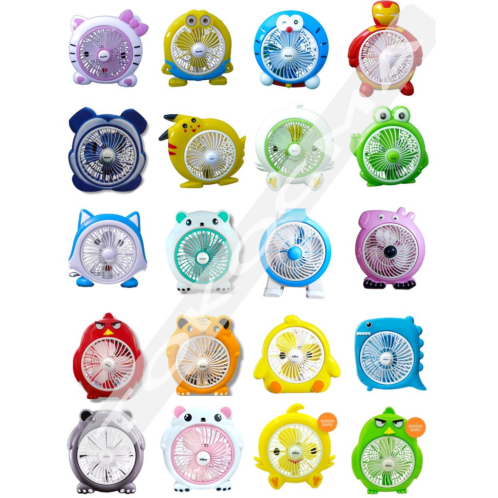 Jual Kipas Angin Meja Animation 8inch 8 inci Kipas Angin Duduk Karakter ...