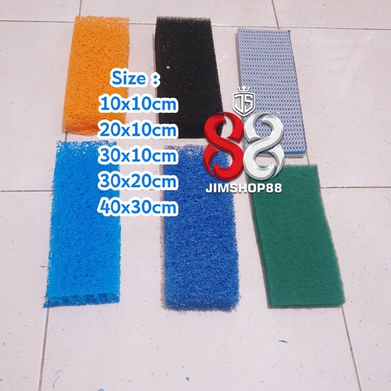 Jual media filter mekanik aquarium japmat original || japmat biru AC ...