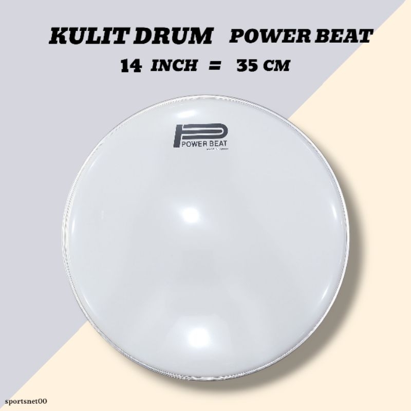 Jual Head Drum Membran Kulit /Snare Drum Band/ Alat musik/ 14 inchi=35 ...