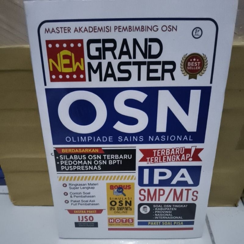 Jual JUAL BUKU ORIGINAL NEW GRAND MASTER OSN OLIMPIADE SAINS NASIONAL IPA MATEMATIKA SMP MTS ...