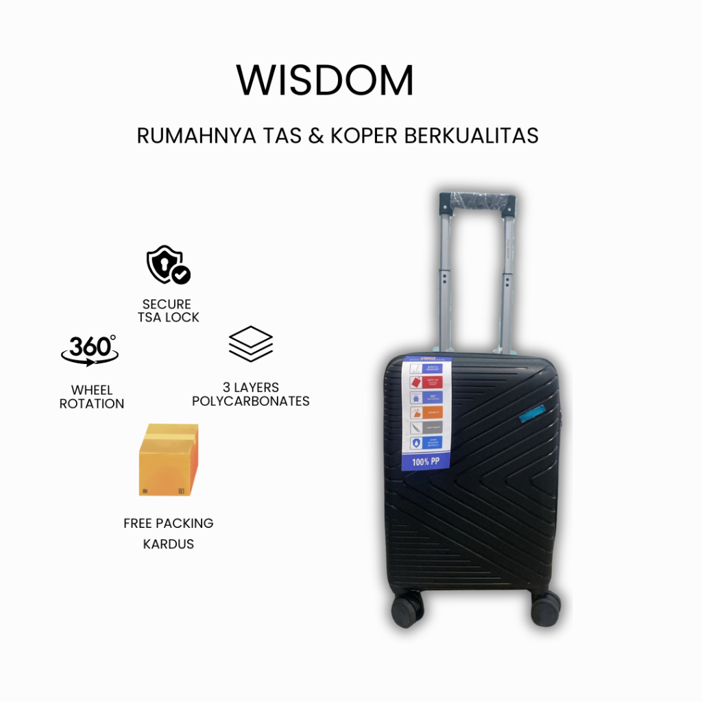 Jual Koper Kabin & Bagasi Polo Wisdom Size 19/23 Inci Anti Pecah ...