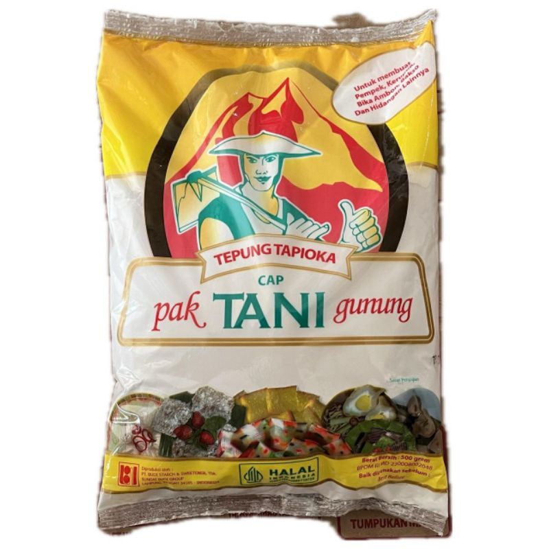 Jual Tepung Tapioka/Sagu Cap Pak Tani Gunung 500 g | Shopee Indonesia