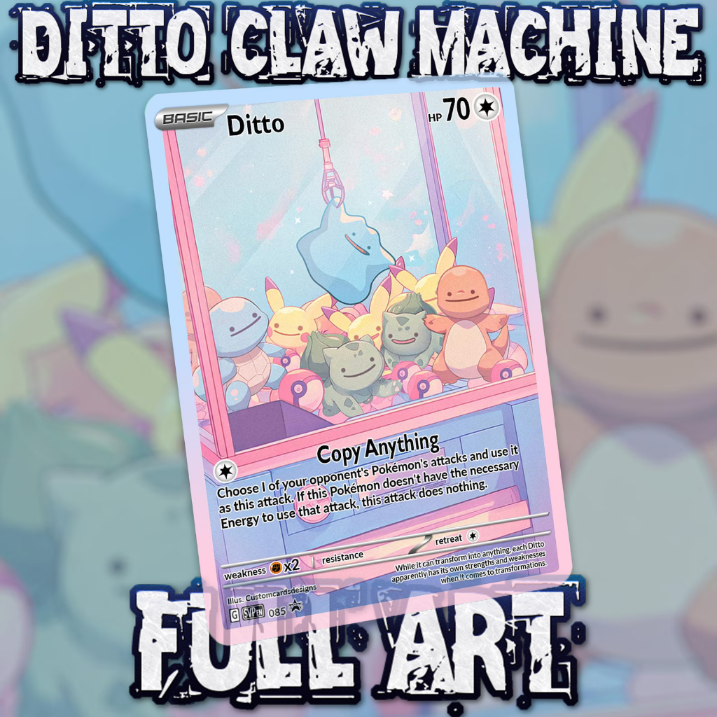 Jual KARTU POKEMON TCG HOLOGRAM ENGLISH VERSION FULL ART - DITTO CLAW ...
