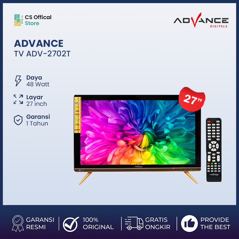 Jual ADVANCE TV LED Digital ADV-2702T Televisi 27 inch HD | Shopee ...