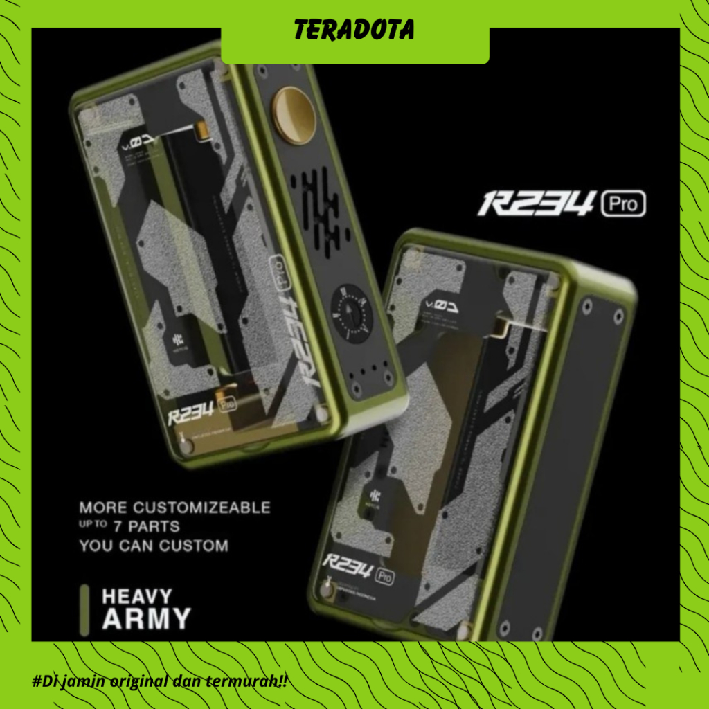 Jual NEW HOTCIG R234 PRO TIER MOD ONLY HEAVY ARMY 100% AUTHENTIC ...