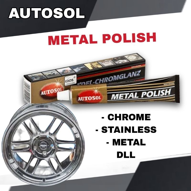 Jual AUTOSOL METAL POLISH 50 GRAM 50 GRAM PENGKILAP LOGAM POLIS METAL ...