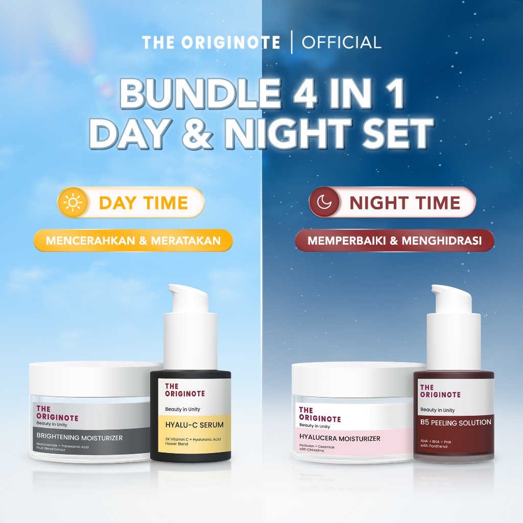 Jual The Originote Bundle 4in1 Day & Night Set - Paket Skincare ...