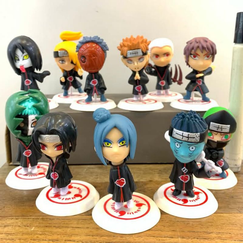 Jual mainan Akatsuki mini figures from the anime series Naruto ...