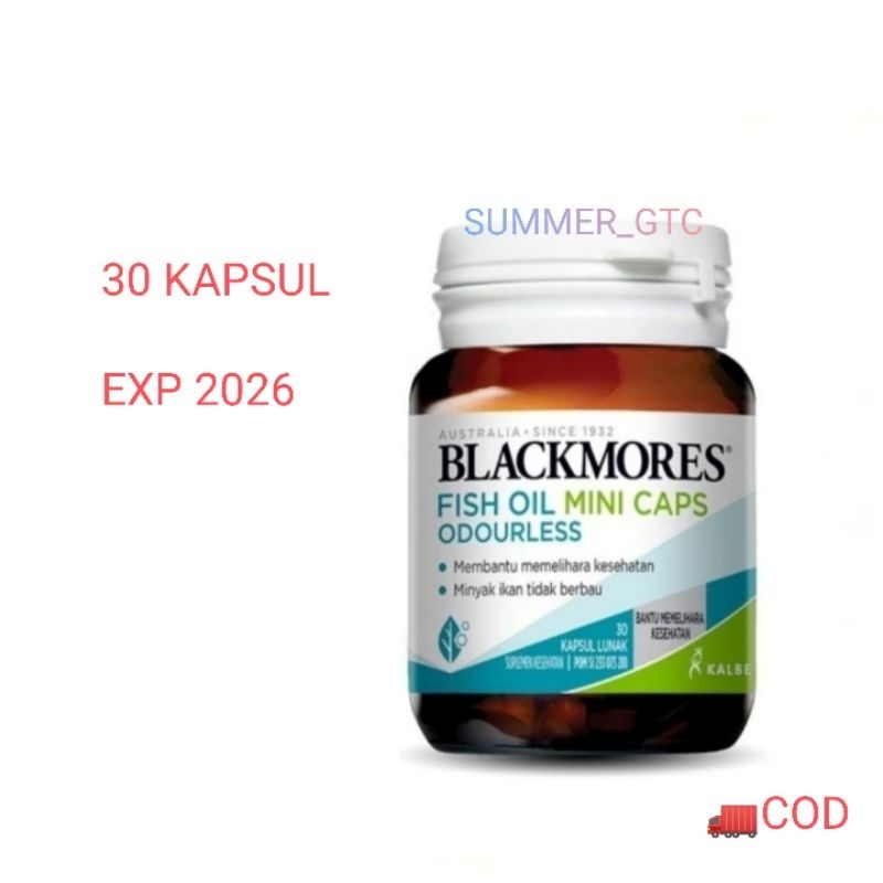 Jual blackmores fish oil mini caps 1000mg 30 kapsul 90 kapsul | Shopee ...
