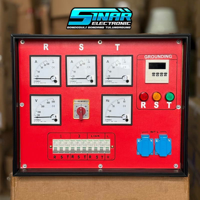 Jual PANEL GENSET 3PHASE 10-100KVA + GROUNDING METER PREMIUM | Shopee ...