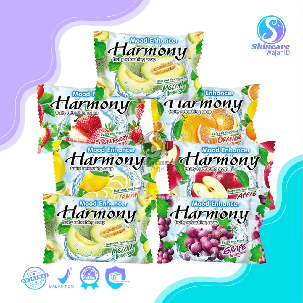 Jual HARMONY Sabun Aroma Fruit - Sabun Mandi Aroma Buah Segar - Harum ...