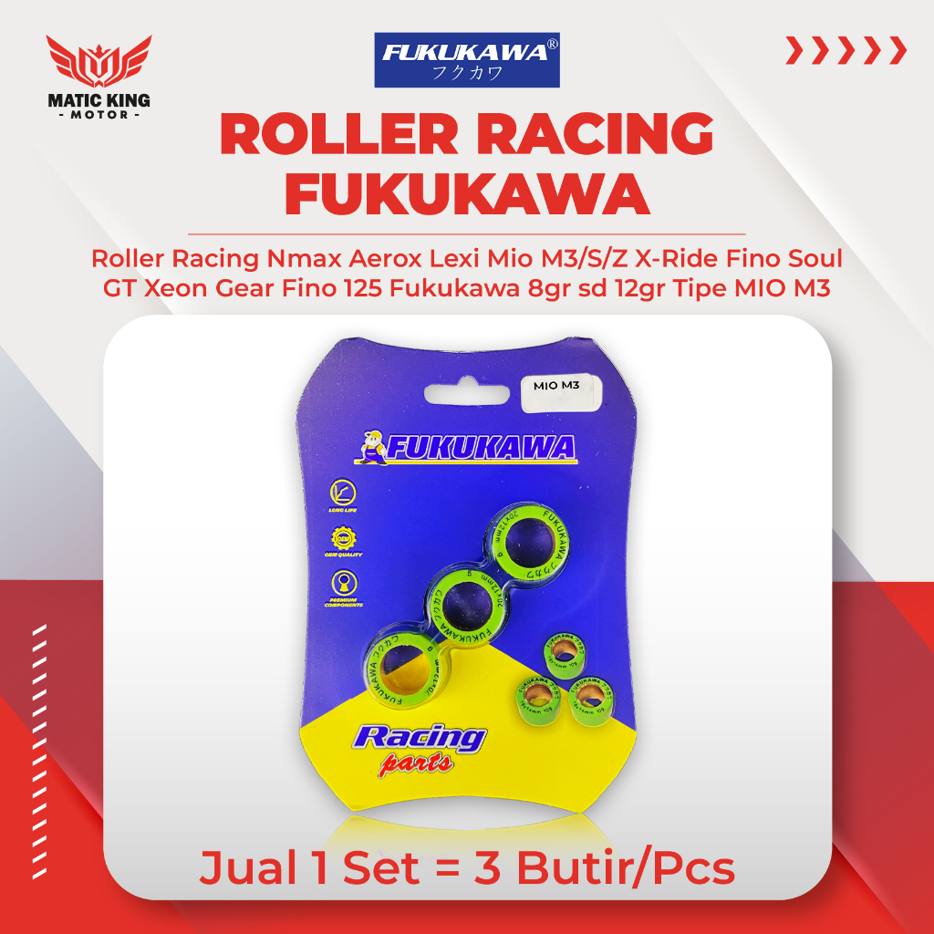 Jual Fukukawa Roller Nmax Aerox Lexi Mio M3 S Z Soul GT Gear FreeGo ...
