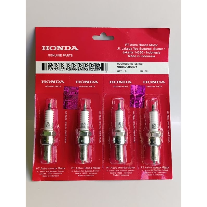 Jual BUSI DENSO U20 BUSI KHARISMA/BLADE/JUPITER/SUPRA X125/XEON/VARIO ...