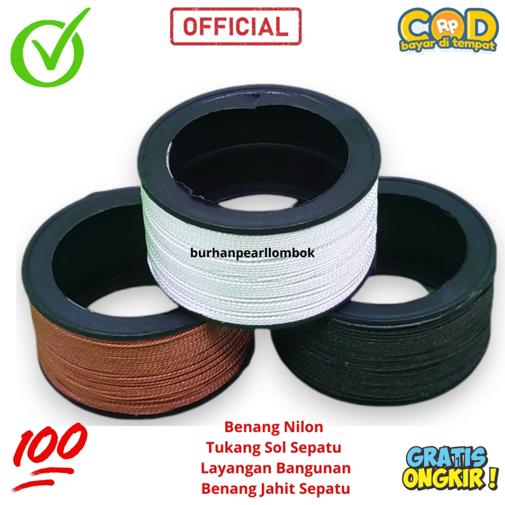 Jual Benang Nilon Benang Bangunan Benang Hitam Benang Coklat | Shopee ...
