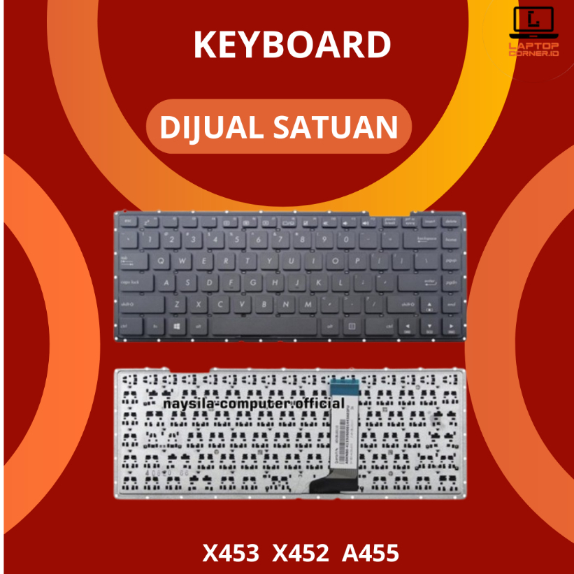 Jual Keyboard Laptop ASUS X453 X453SA X453M X453MA X453S - Keyboard ...