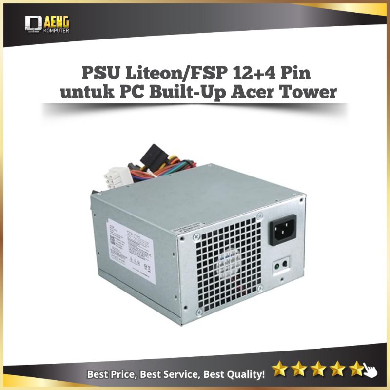 Jual Power Supply PSU Power Suplay PC Built up Liteon Fsp 12 + 4 pin ...