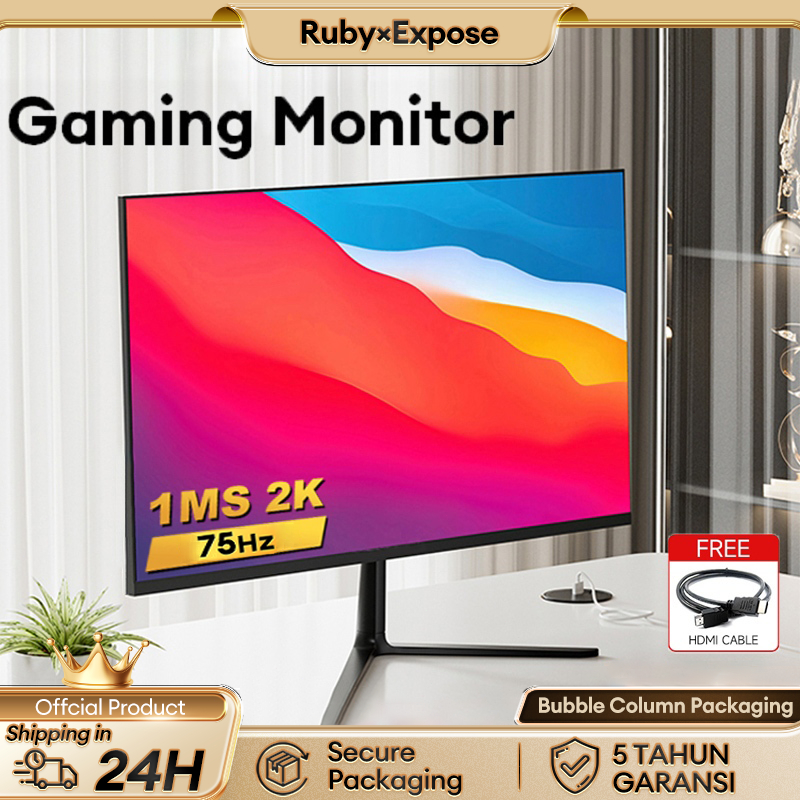 Jual Monitor 24 inch 75HZ 1080P Gaming Monitor Full HD IPS Monitor HDMI ...