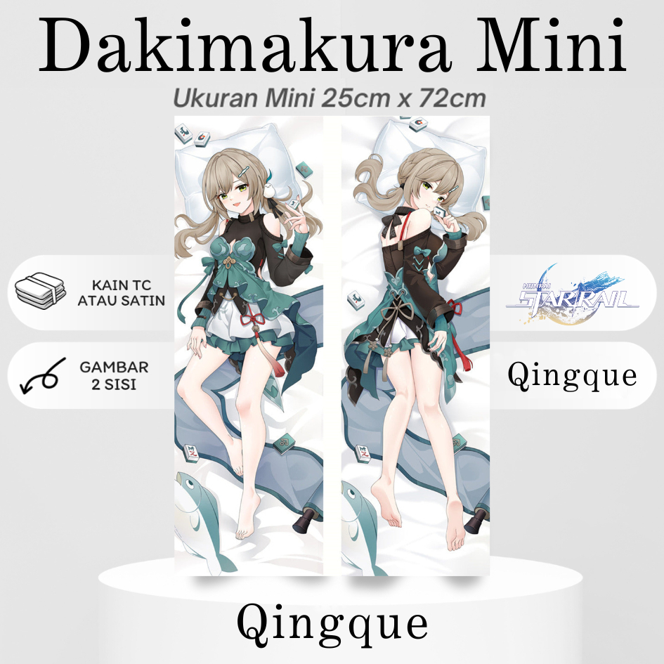 Jual DAKIMAKURA MINI QINGQUE Honkai: Star Rail Bantal Anime Waifu Mini ...