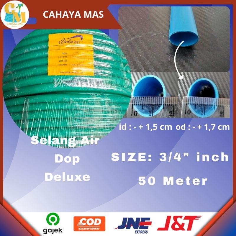 Jual Selang Air Dop Deluxe 3/4" 50 meter | Shopee Indonesia