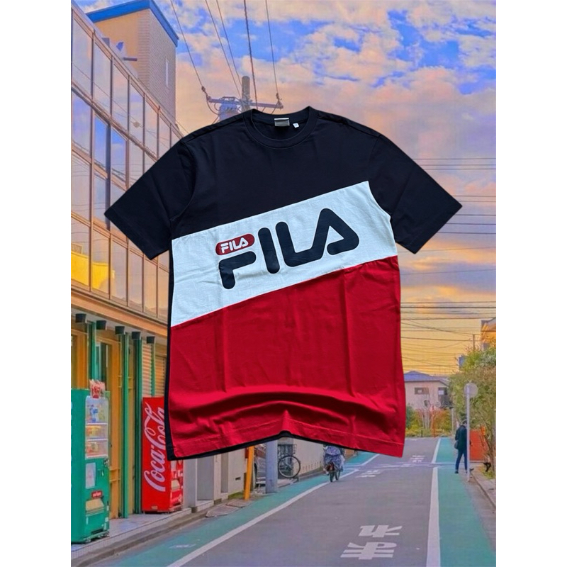 Jual Kaos Fila Big Logo 3 Warna Original | Shopee Indonesia