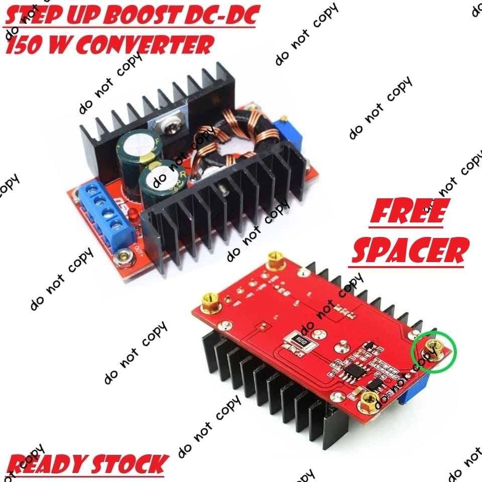 Jual Step up Boost Converter 150W DC-DC Converter Module Output 12-35V ...