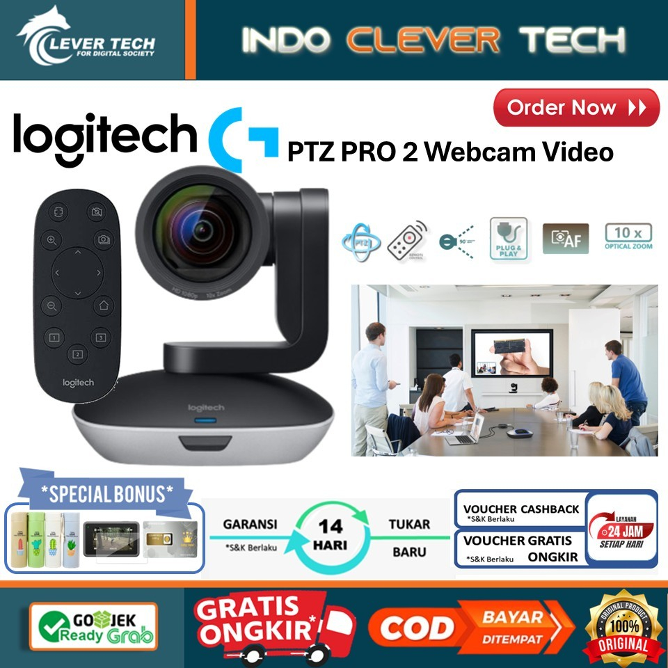 Jual Logitech PTZ PRO 2 Webcam Video Conference Camera | Shopee Indonesia
